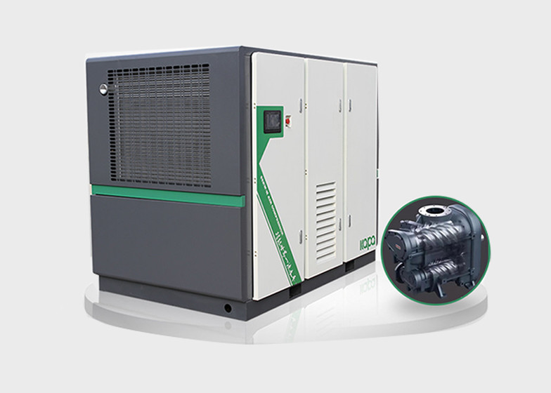 SGS Approved Medical Oil Free Rotary Screw Air Compressor 65dB Noise