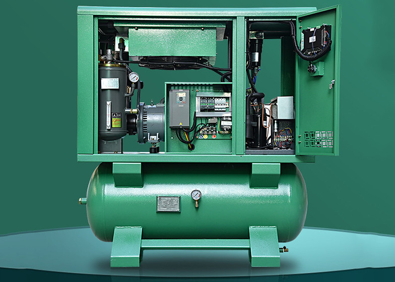 4 in1 37kw/50hp Integrated Rotary Screw Air Compressor Mounted With Air ...
